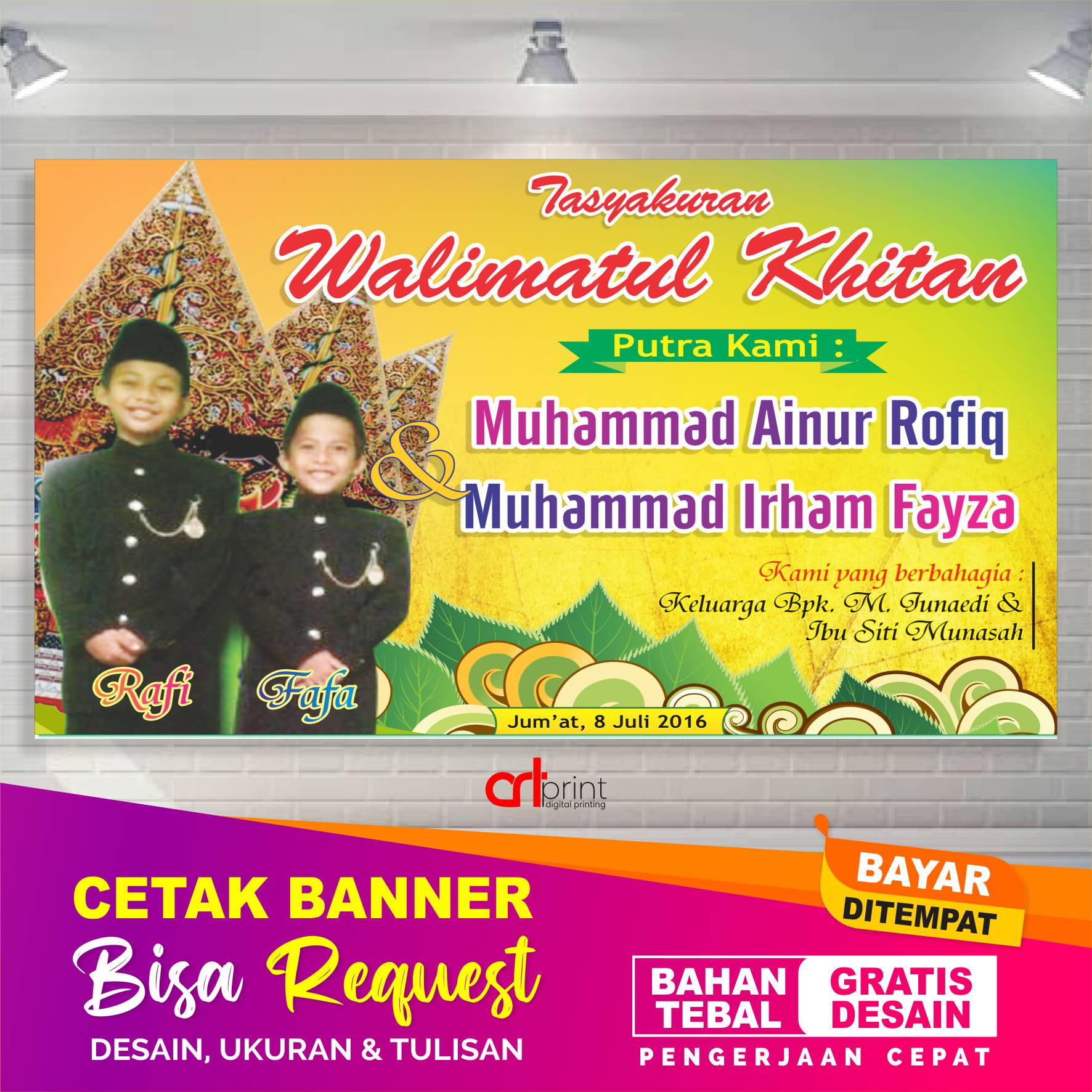 Banner Cetak Walimatul Khitan: Desain yang Menarik dan Sesuai Keinginan ...