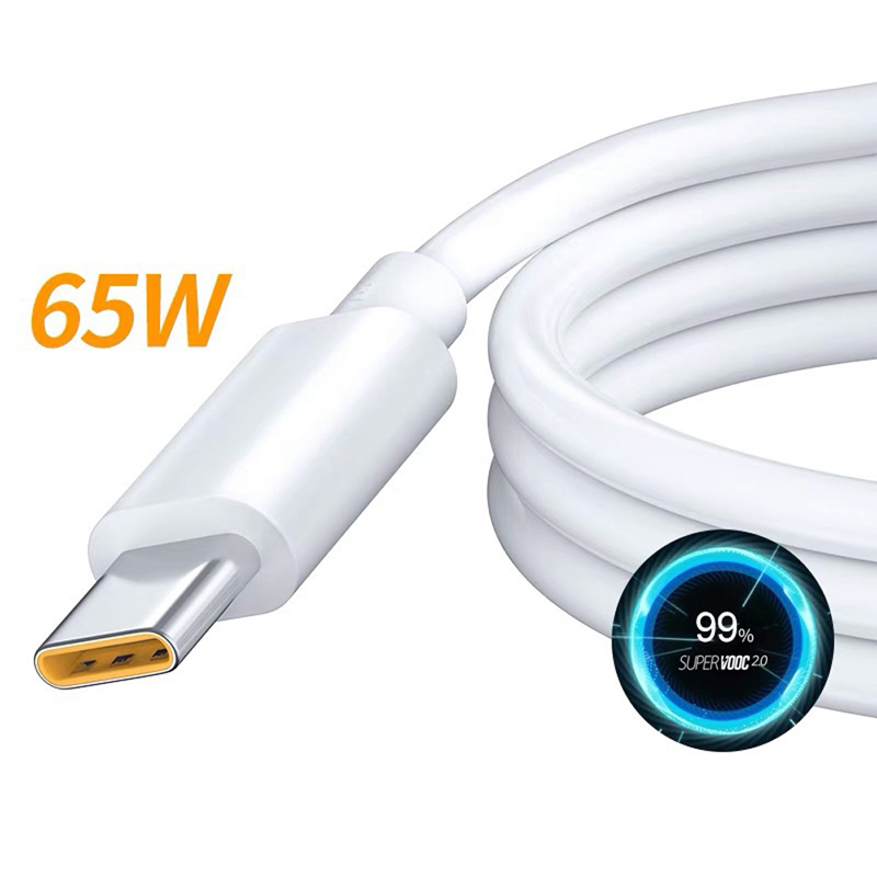 65W USB Type C Fast Charge Cable Super Vooc Dart Charging Cord For ...