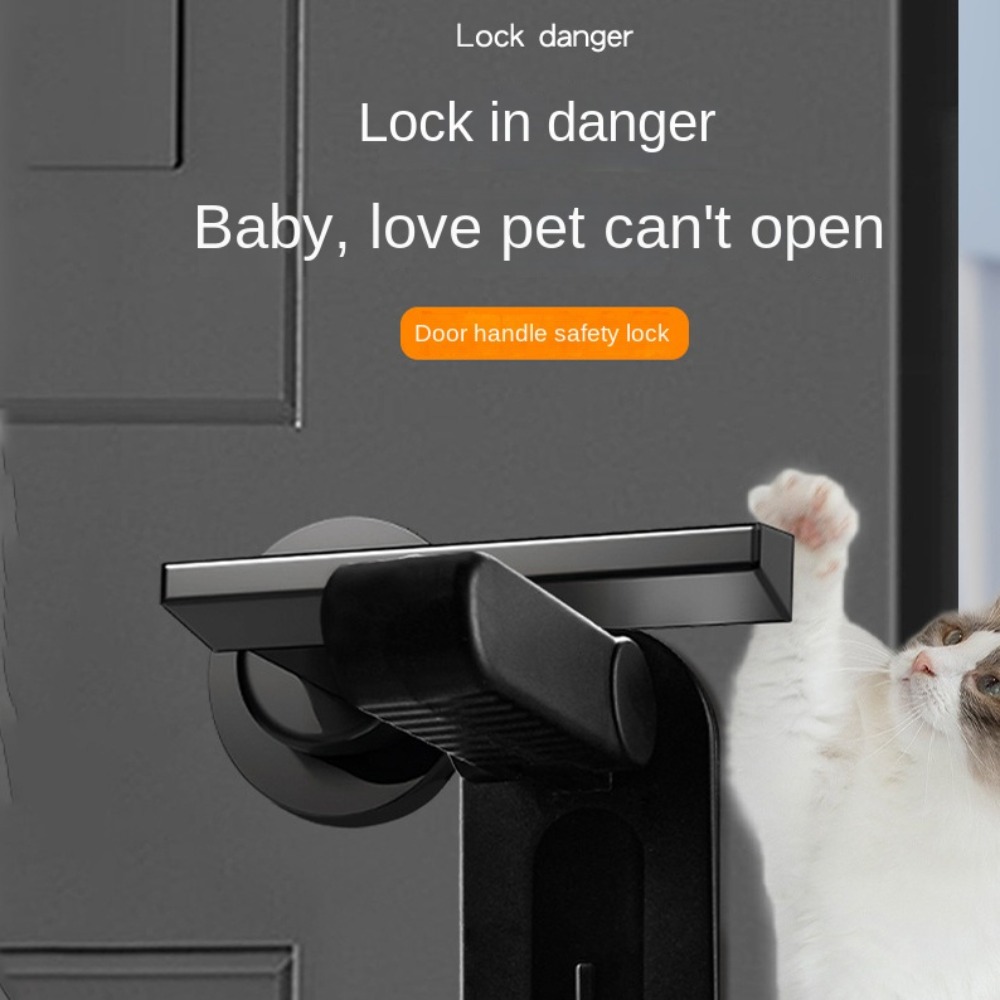 Simple Protection Equipment Baby Safety Locks Plastic No Hole Door ...