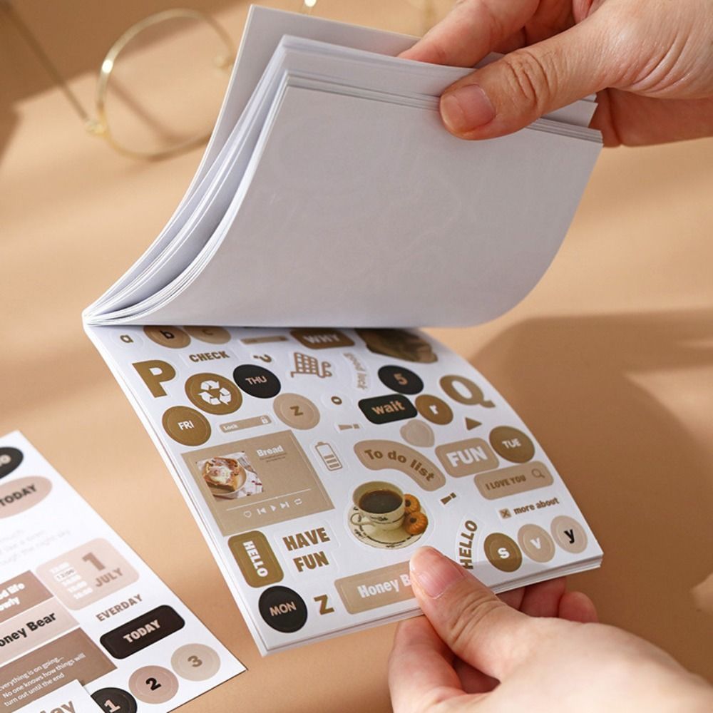 Decorative Elements Cartoon Design Cartoon Collage Sticker Book ...