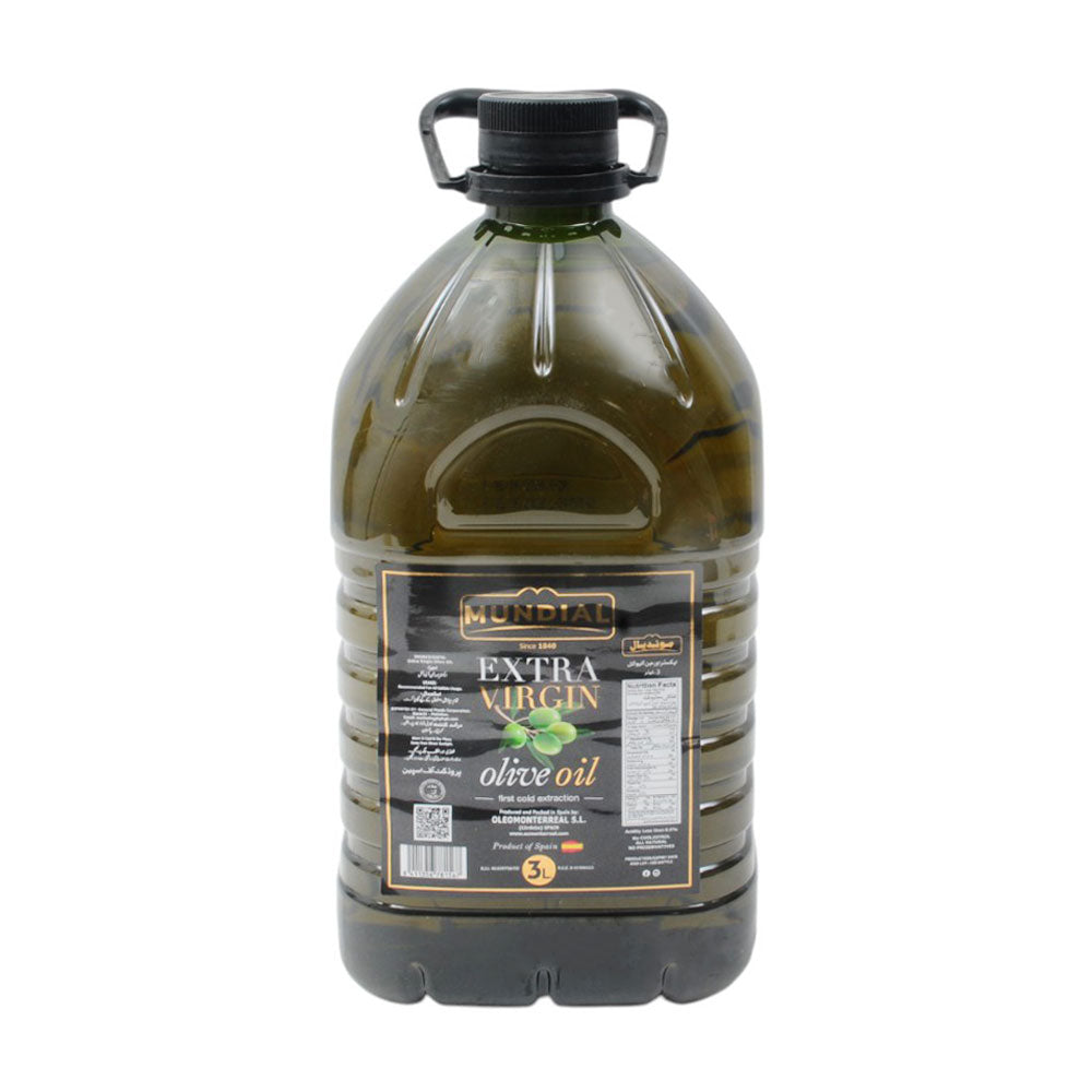 Alfatah Mall MUNDIAL OLIV OIL EXTRA VIRGIN BOTTLE 3 LTR | Daraz.pk