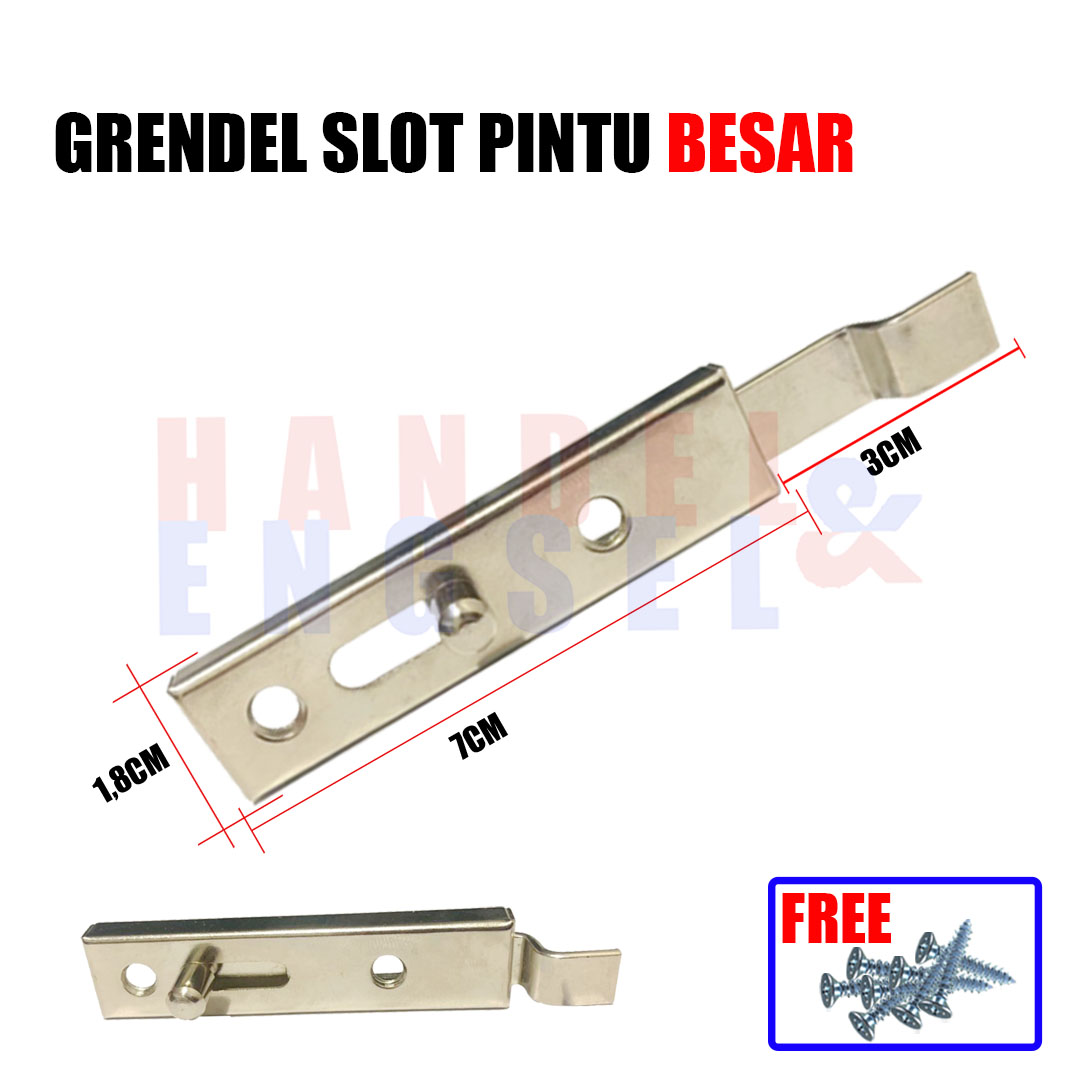 Grendel HK Kecil dan Besar Grandel Pintu Lemari / Slot Pintu / Lemari ...
