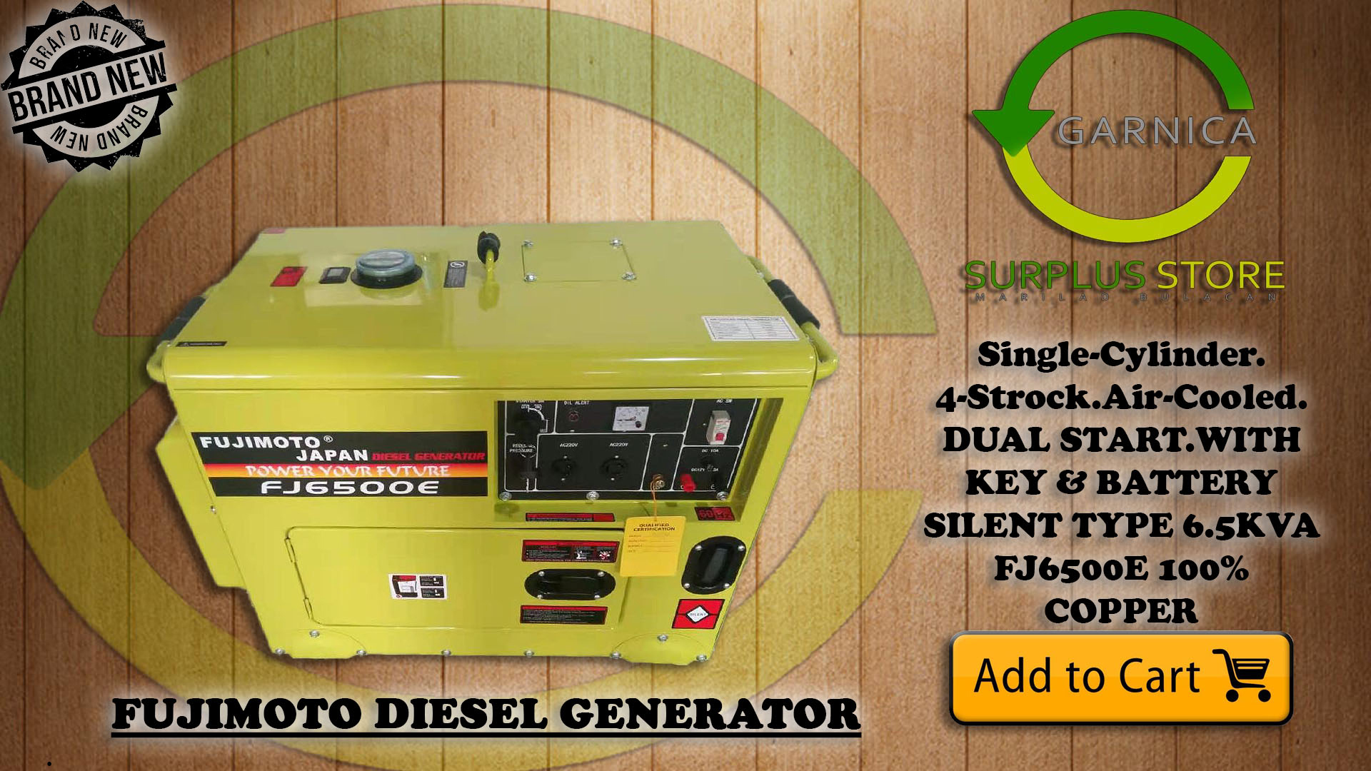 fujimoto diesel generator 6.5kva | Lazada PH