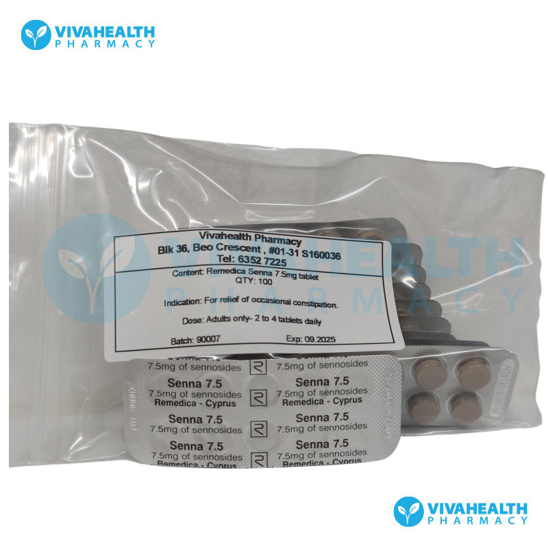 Remedica Senna 7.5mg Tablet 100s | Lazada Singapore