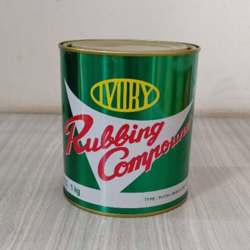 Rubbing compound/ kompon putih ivory 1 kg | Lazada Indonesia