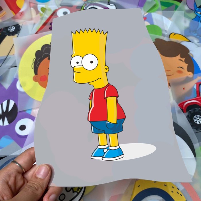 SABLON SETRIKA SABLON DTF PRINTING TEMA THE SIMPSONS | Lazada Indonesia