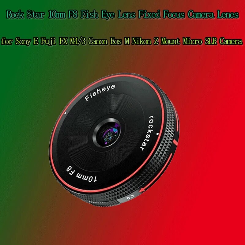 Rock Star 10Mm F8 Fish Eye Lens Fixed Focus Camera Lenes For Sony E ...