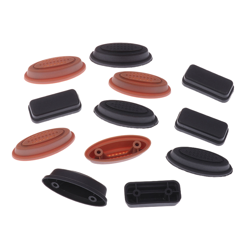 4Pcs Replacement Plastic Anti-wear Luggage Stud Foot Feet Pad Black For ...