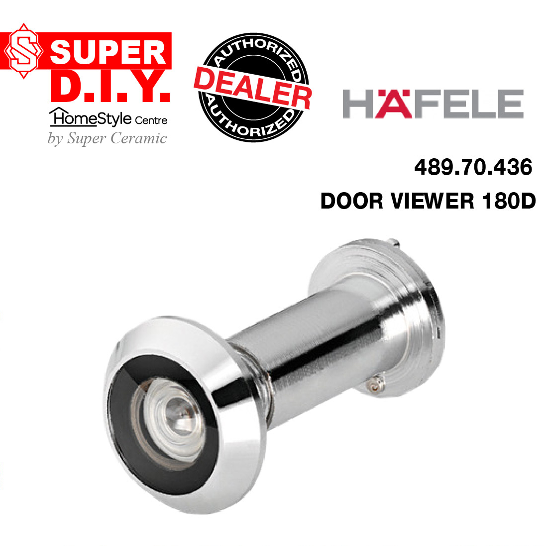 HAFELE 489.70.436 Door Viewer 180D | Lazada