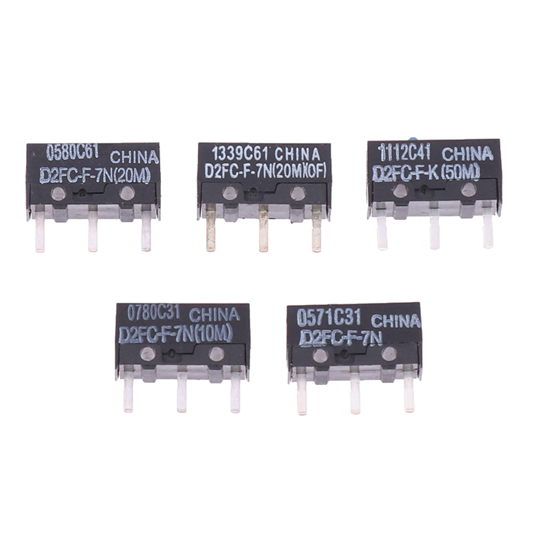 2Pcs Mouse Micro Switch D2FC-F-7N 10M 20M of D2FC-F-K(50M) -RZ D2F D2F-01 D2F-01F D2F-L D2F-01L ...