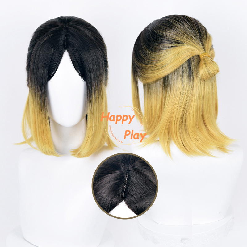 4 Styles Kenma Kozume Cosplay Wig Golden Black Dyeing Kozume Kenma ...