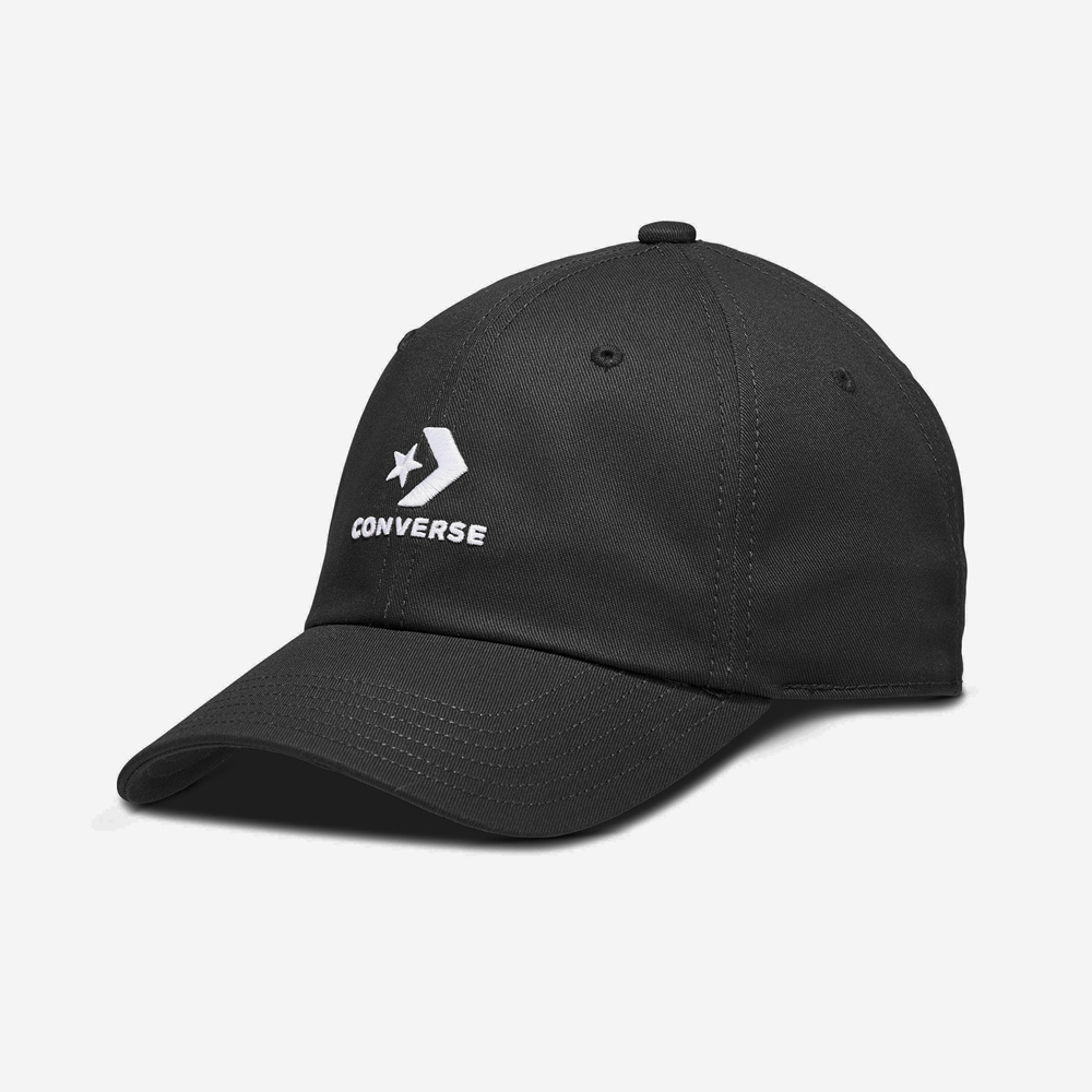 Converse หมวกแก๊ป Star Chevron Baseball Cap | Black ( 1522131COBKXX ...