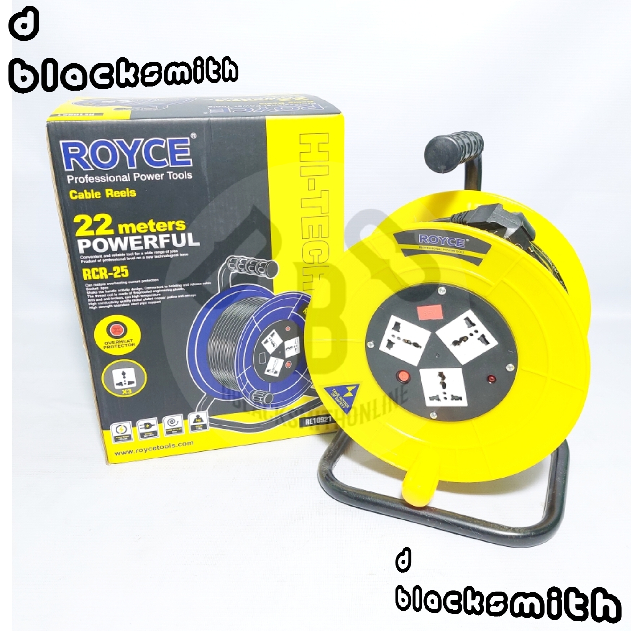 Original Royce Cable Reels 22 Meters RE10921 (3 Socket) | Lazada PH