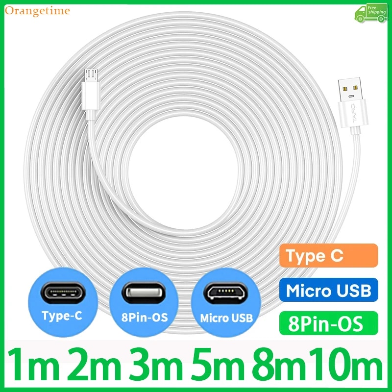 NEW 【Fast Ship】1M 2M 3M 5M 8M 10M Long USB Charging Data Cable ...