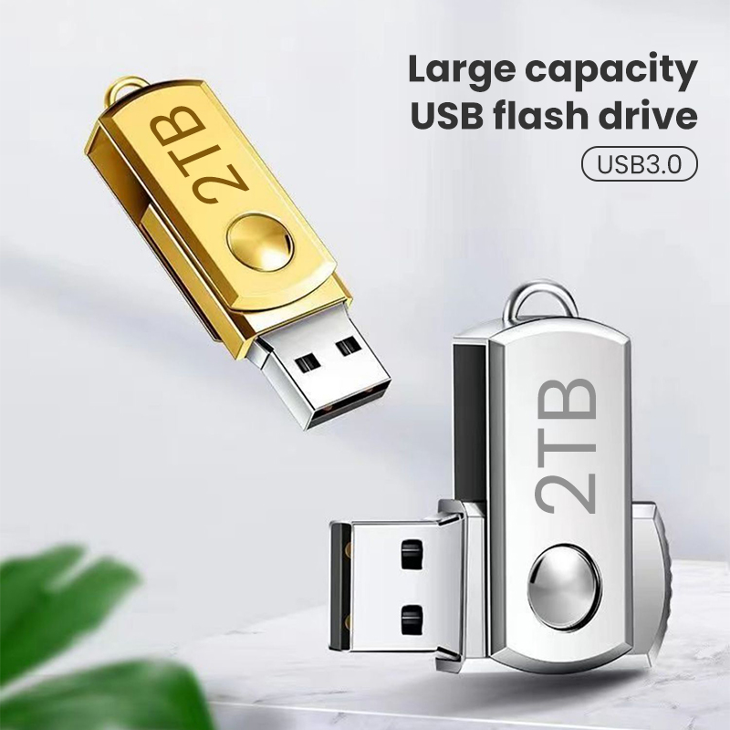 High Speed 2tb/1tb/512gb Usb3.0 Flash Drive With Chain Metal Pen Drive ...