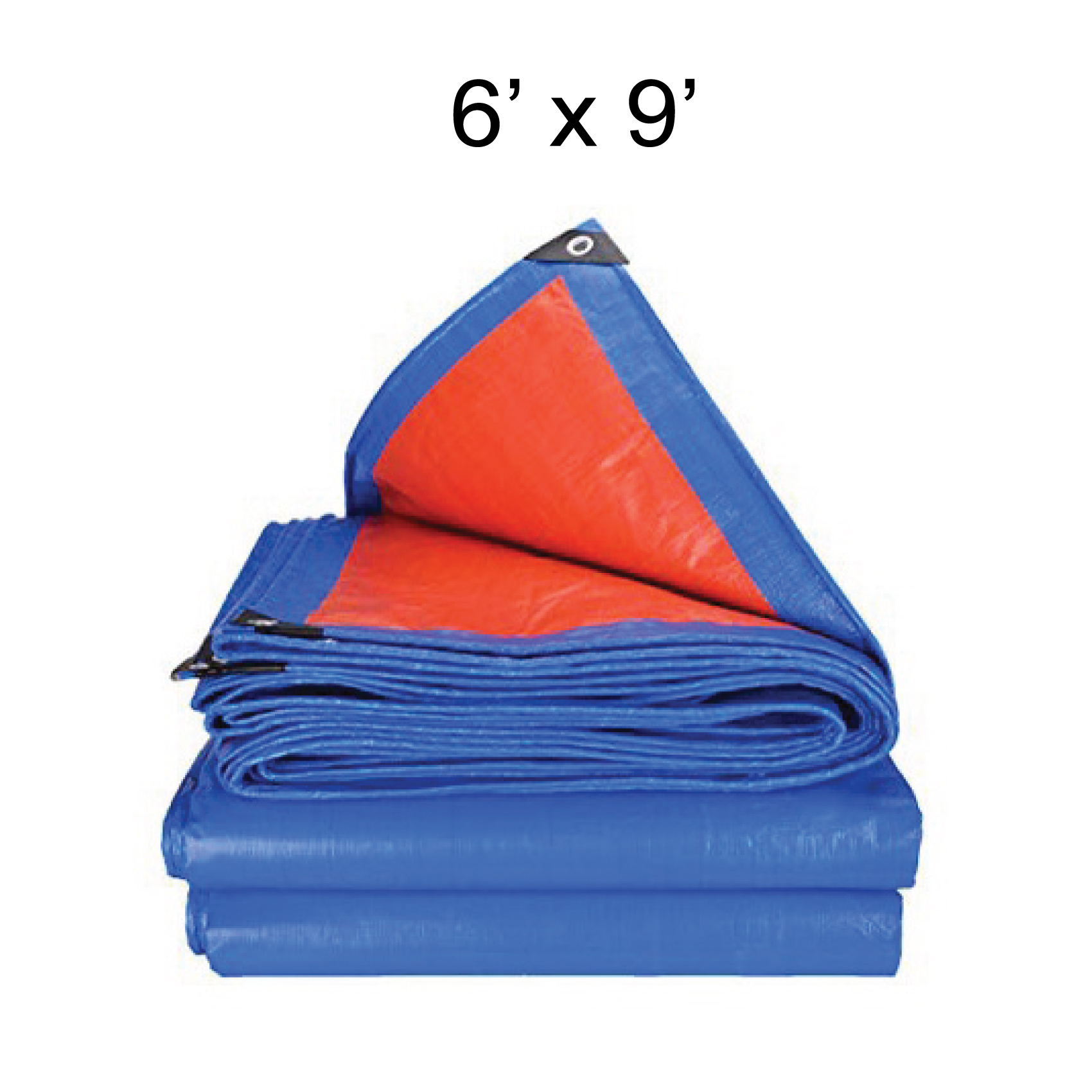6' x 9' Multipurpose Waterproof PE Tarpaulin Canvas Sheet Truck Cover ...