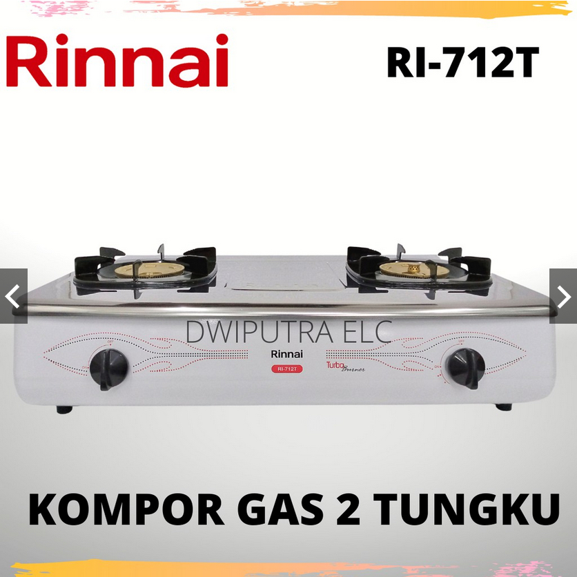 KOMPOR GAS RINNAI 2 TUNGKU RI712T RI 712 TG API BESAR | Lazada Indonesia