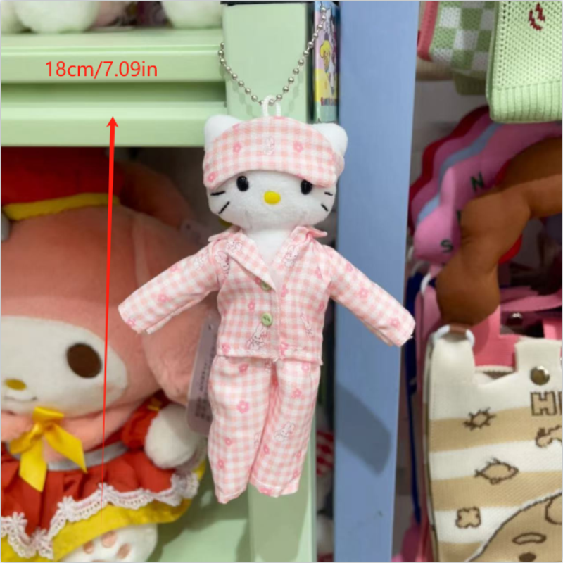 Cute Sanrio Anime Pajamas Long Legs Hello Kitty Plush Doll Stuffed Toy ...
