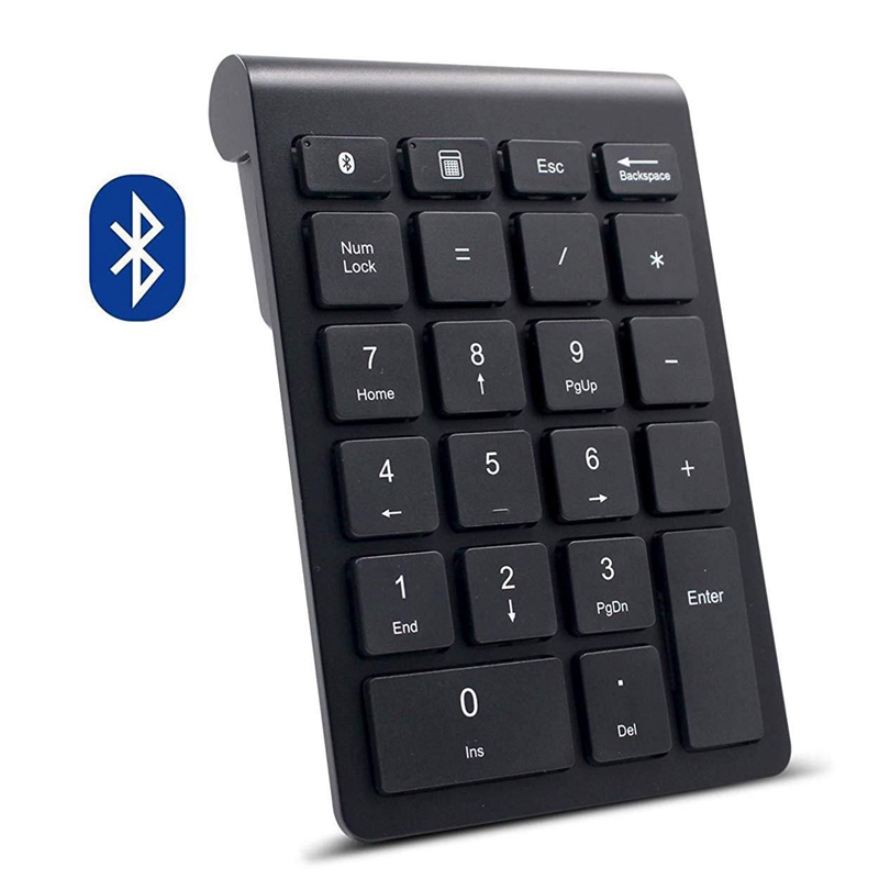 Bluetooth Number Pad, Wireless Bluetooth 22 Keys Multi-Function Numeric Keypad Extensions for ...