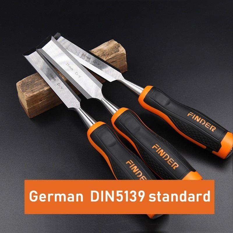 【ZenithVibe】Realmote Flat Chisel Set Plastic Fiber Handle DIY Carpenter ...