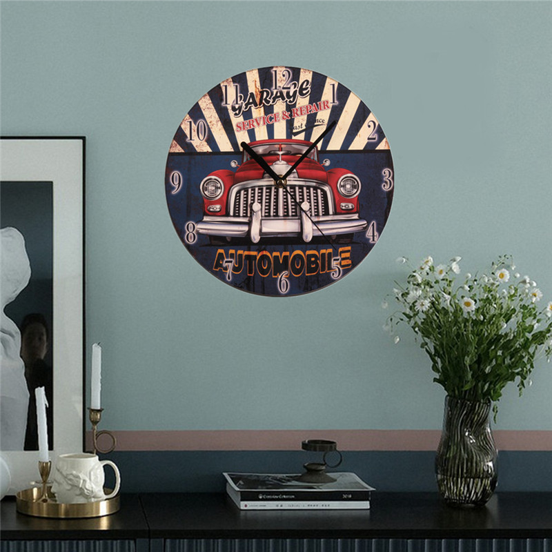 【Bunyad Traders】Home Decoration For Room Wooden Wall Clock Modern ...