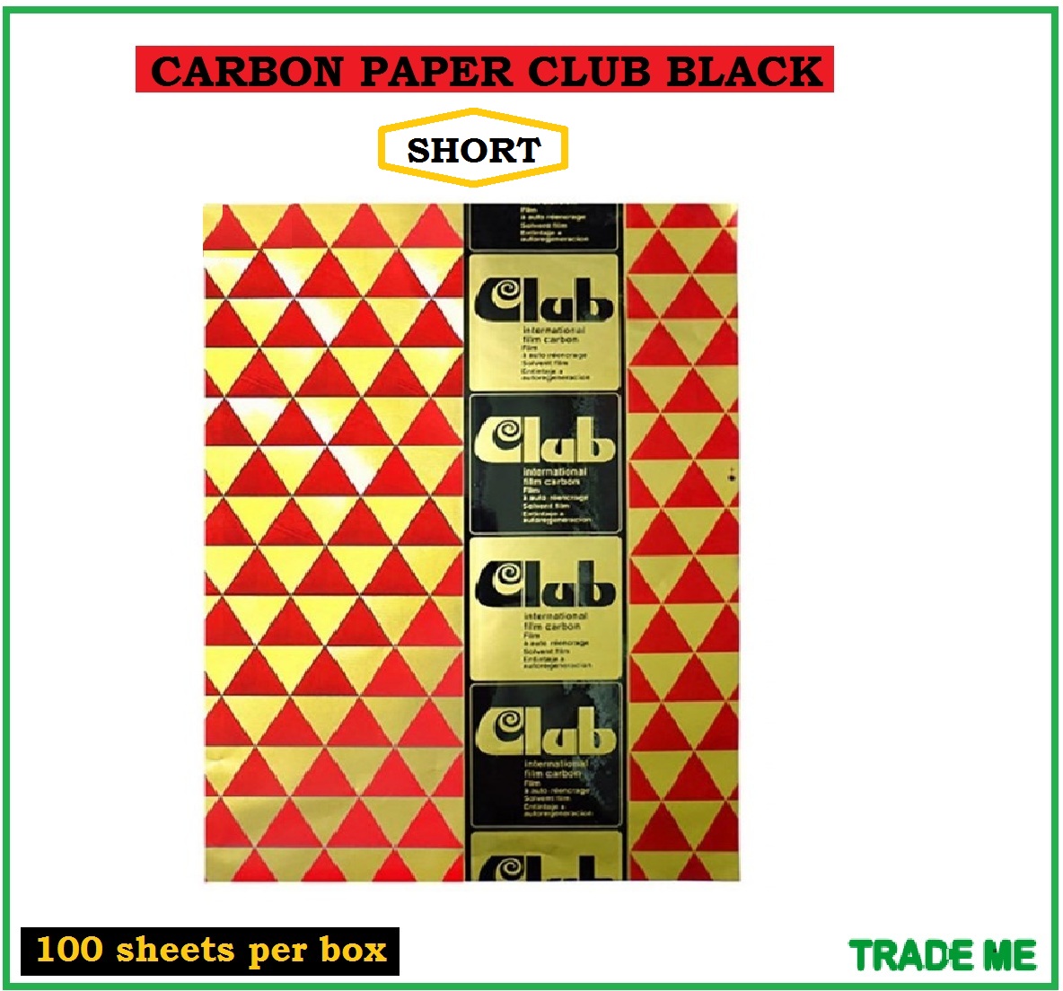 Carbon Paper Club brand, Black / Blue (100 sheets per box) | Lazada PH