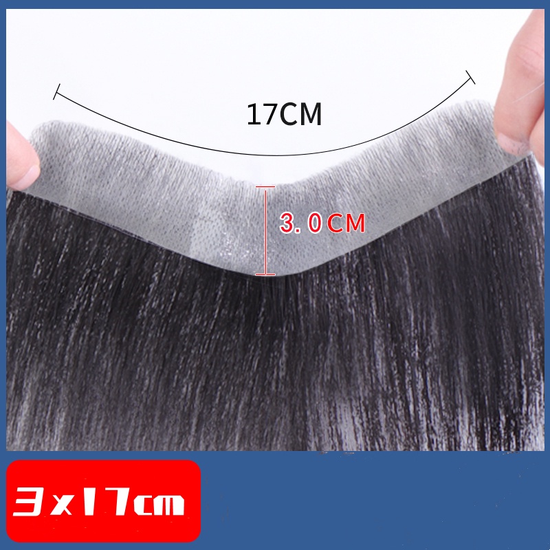 【IN STOCK】Hair Toupee ±3.0x17cm hair men Hairline sticker ultra-thin ...
