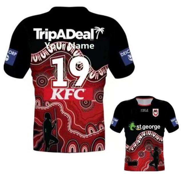 2024 2025 Newest rugby jersey St George Dragons 2023 2024 home ...