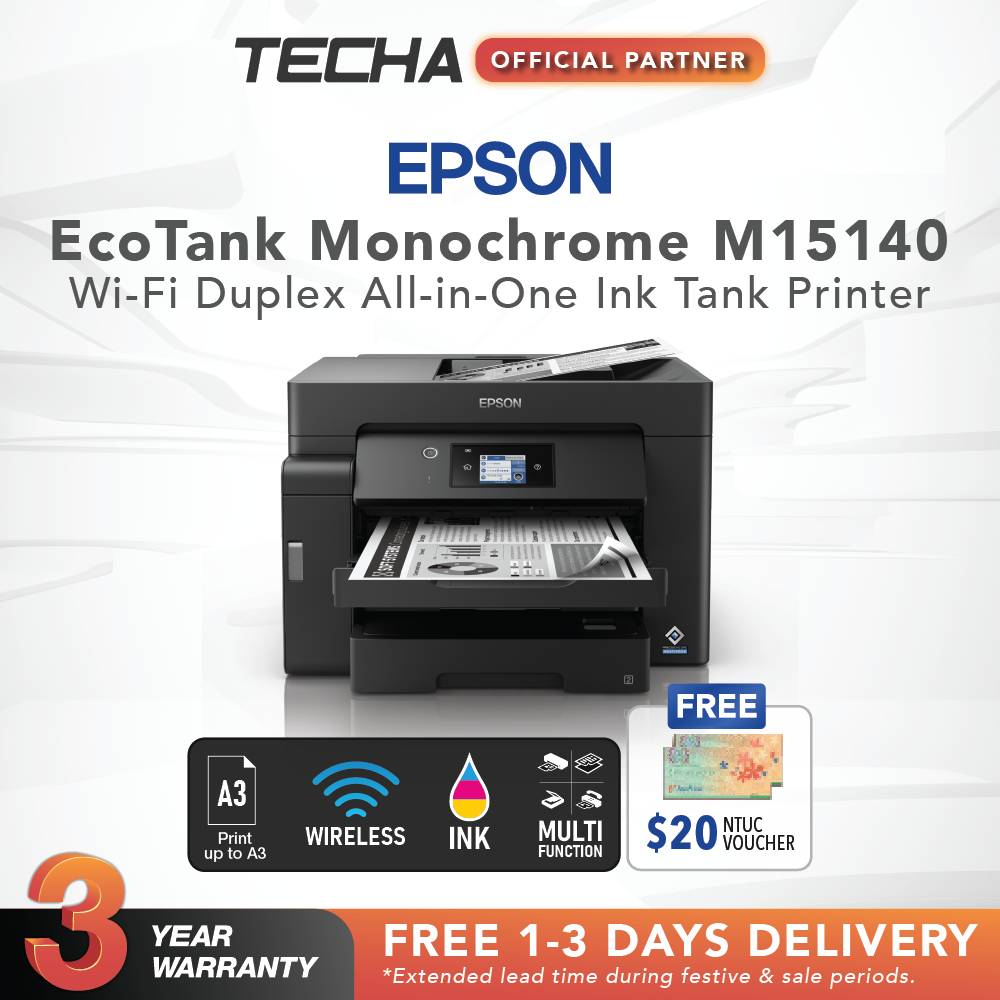 Epson ECOTANK M15140 | A3 Monochrome Wi-Fi Duplex All-in-One Ink Tank ...