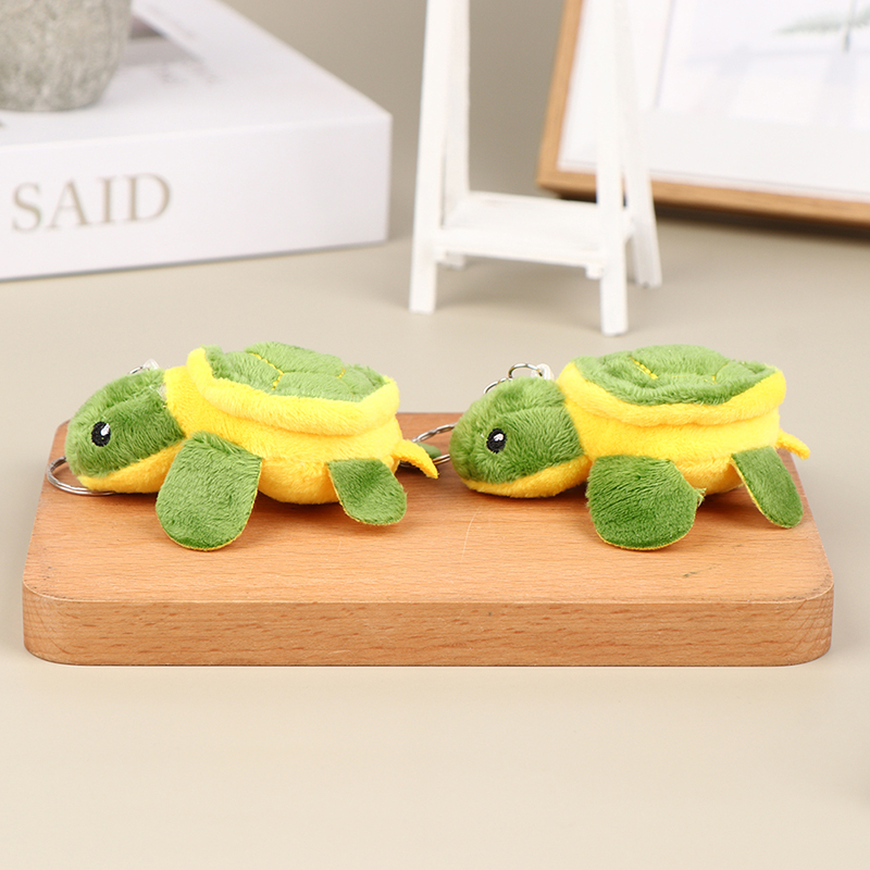 1Pc 10CM Cute Turtle Doll Stuffed Doll Cartoon Soft Plush Toy Keychain ...