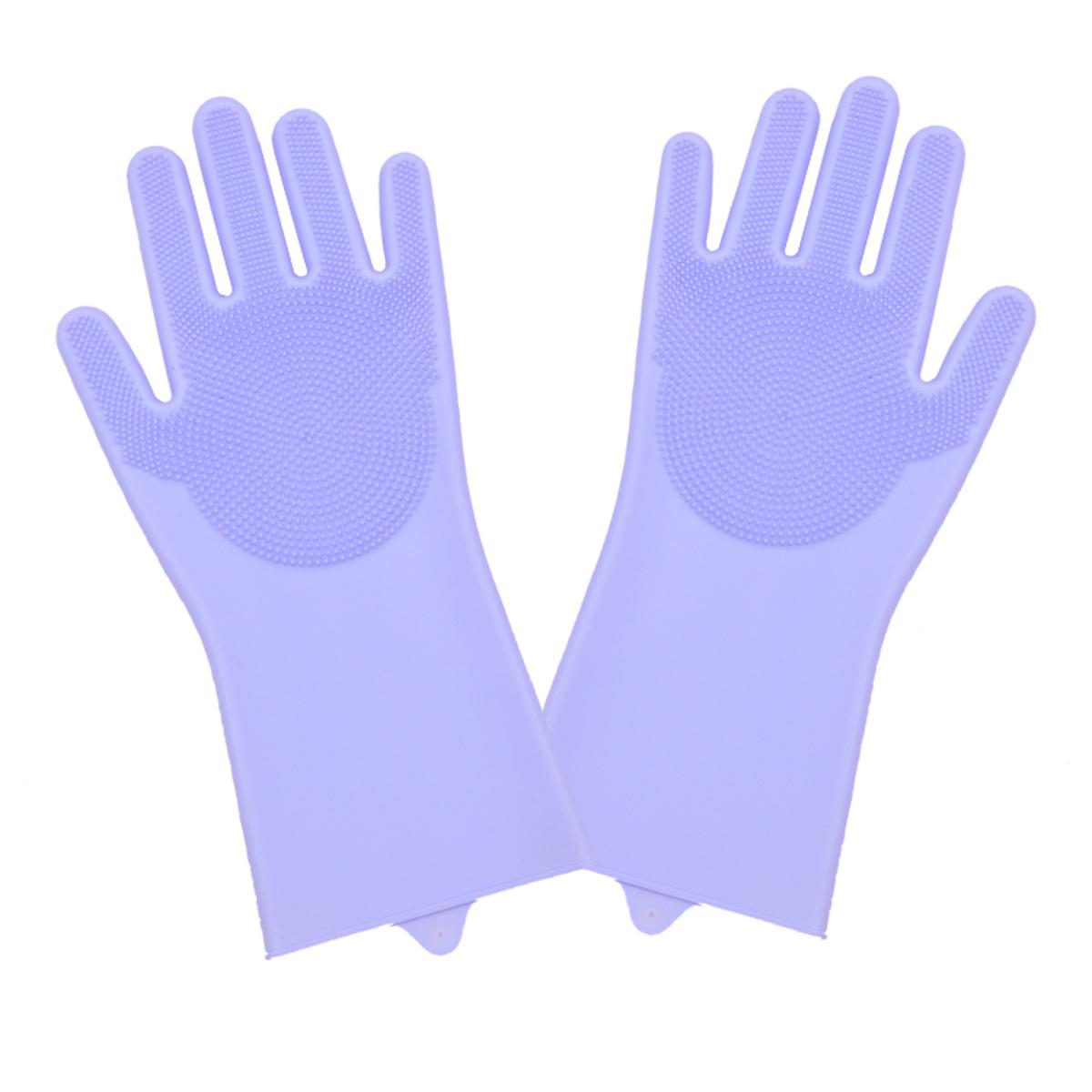 Proclean Regular Silicone Cleaning Gloves MG-1510 Dishwashing Scrubber ...