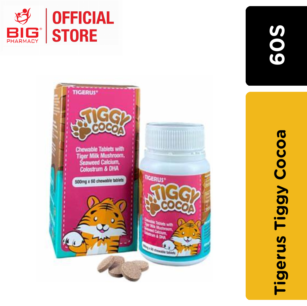 Tigerus Tiggy Cocoa Tablets 60s (For Children) | Lazada