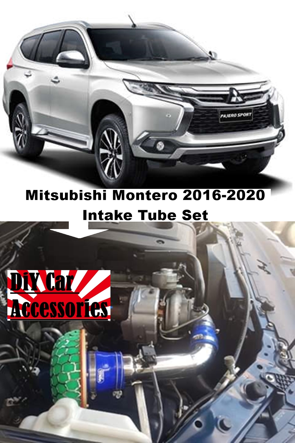 Air intake tube set for Mitsubishi Montero Gen 3 2016-2020 | Lazada PH