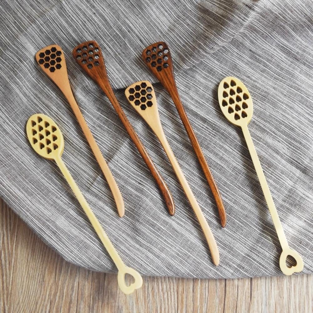 Cooking Baking Long Handle Drizzler Wooden Saver Mixing Stick Stirrer ...