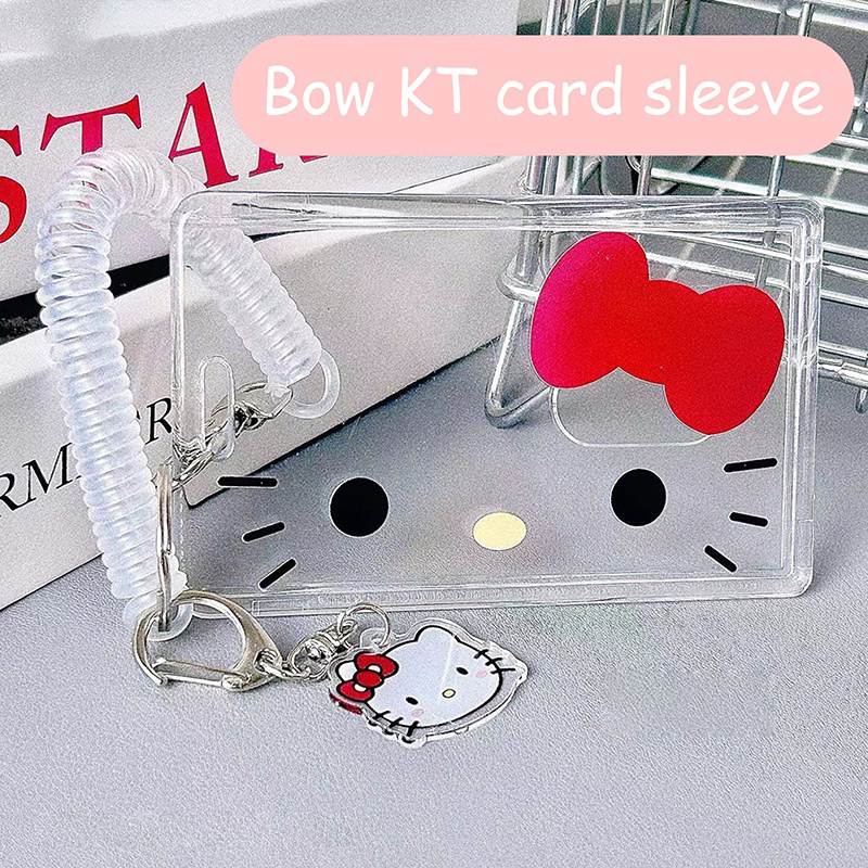Cute Cat Transparent Card Set Id Card Campus Bus Card Work Card Work ...