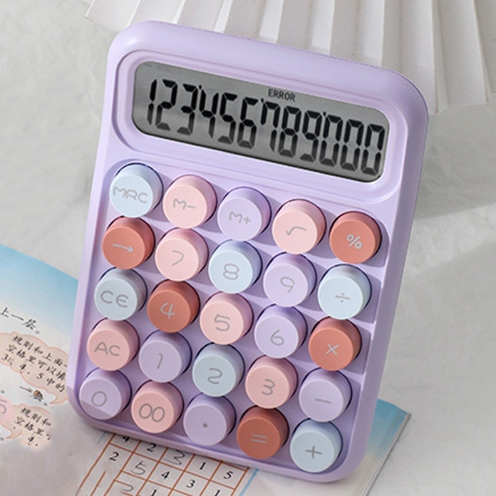 Fashionable 12 Digits Student Calculator Big Button Accounting Tools ...