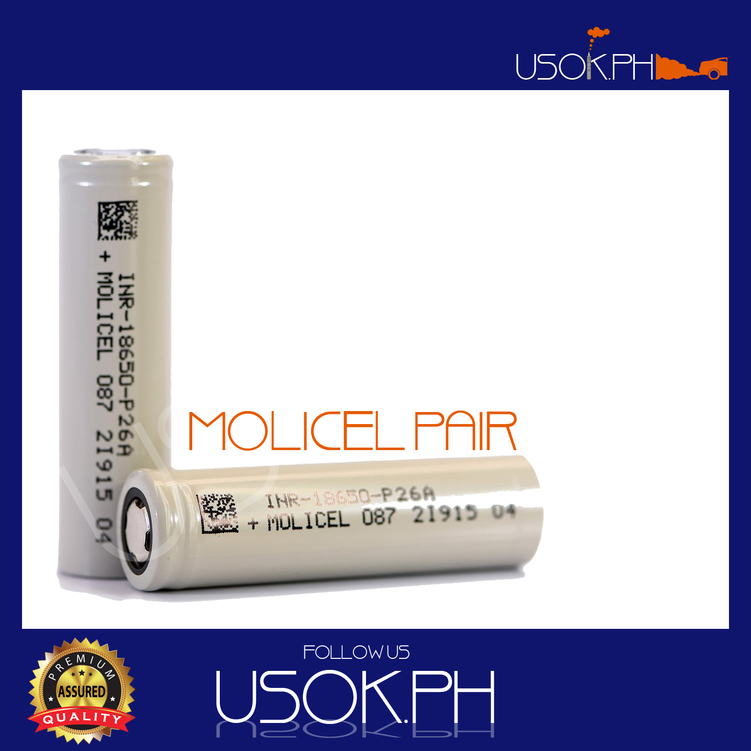 MOLICEL 18650 P26A 2600MAH 35A BATTERY (2PCS) | Lazada PH