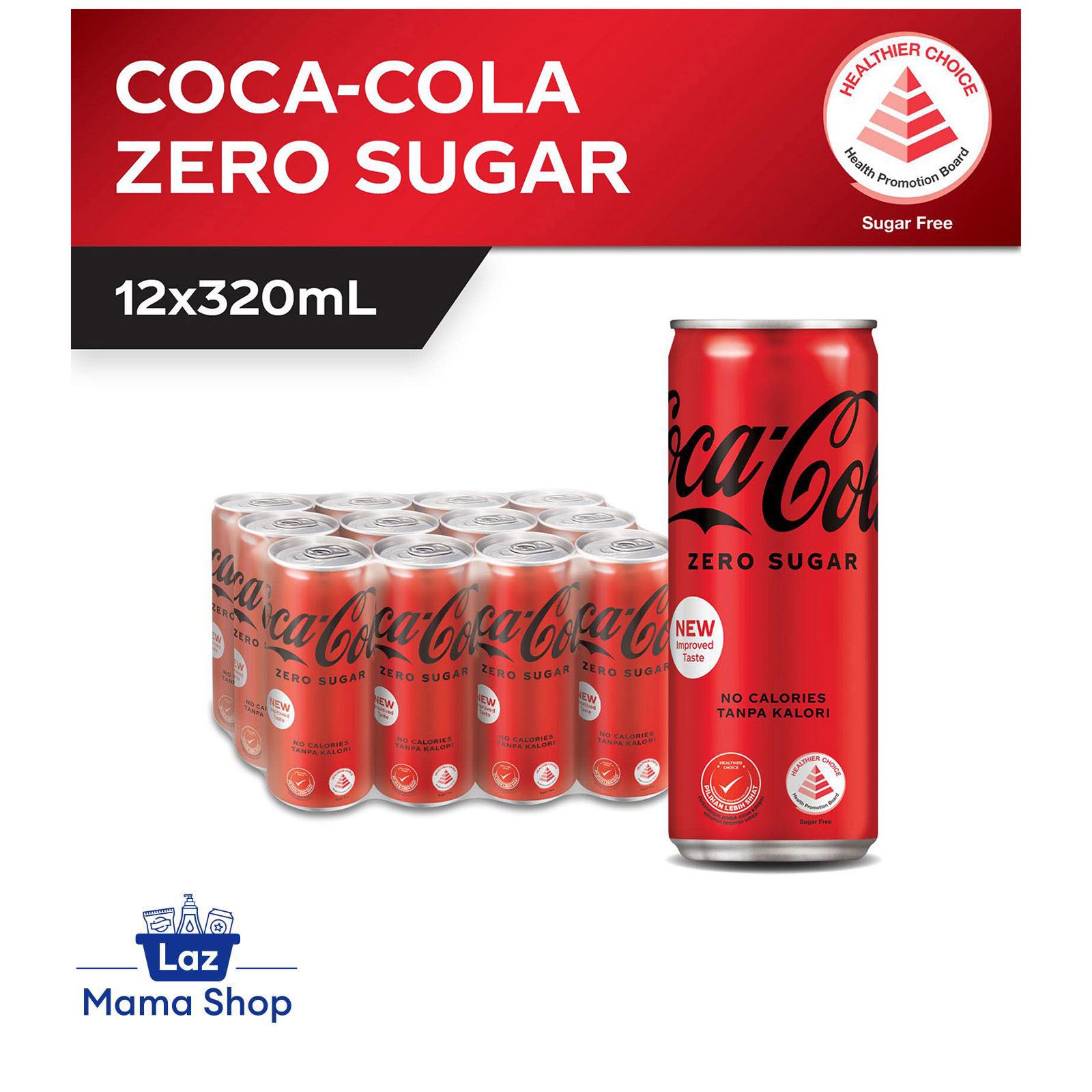 Coca-Cola Coke Zero Sugar (12 x 320ml) Case (Laz Mama Shop) | Lazada ...