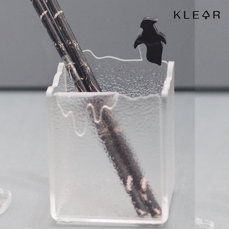 KlearObject Desktop nature penguin pencil box กล่องใส่ปากกา กล่องใส่ดินสอ ที่ใส่เครื่องเขียนตั้ง ...