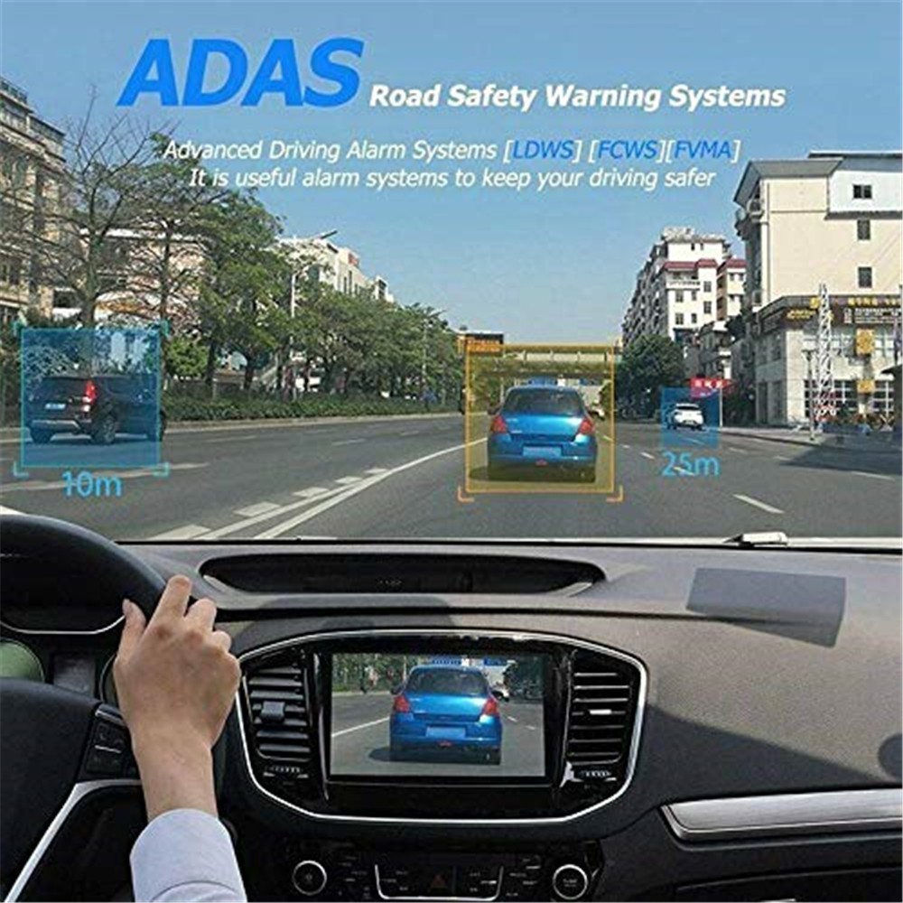 Camera Video Recorder WiFi GPS ADAS G-sensor Dash Cam USB1080P FHD Car ...