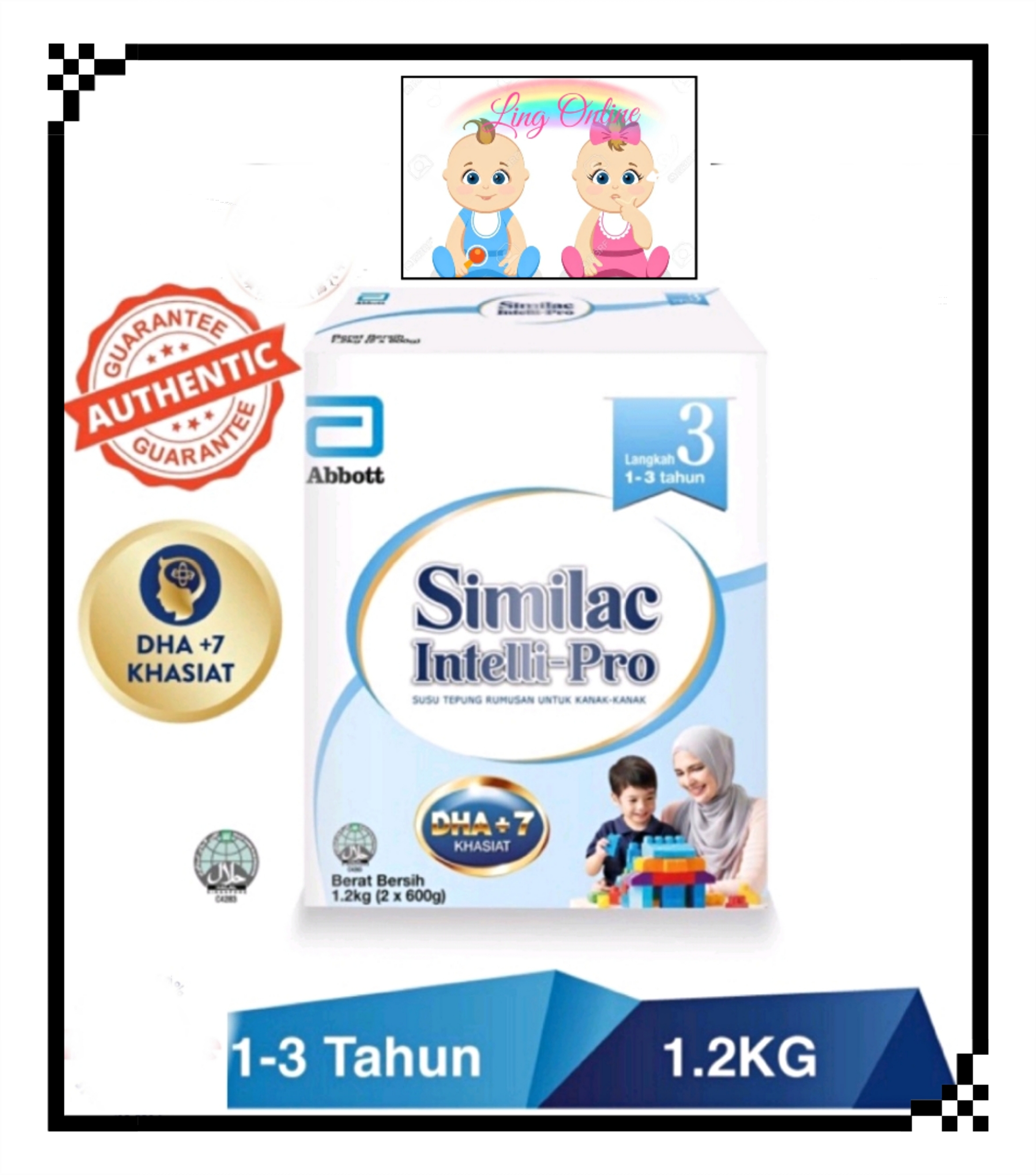 ABBOTT SIMILAC INTELLI-PRO STEP 3 1.2Kg (EXP:03/2024) | Lazada