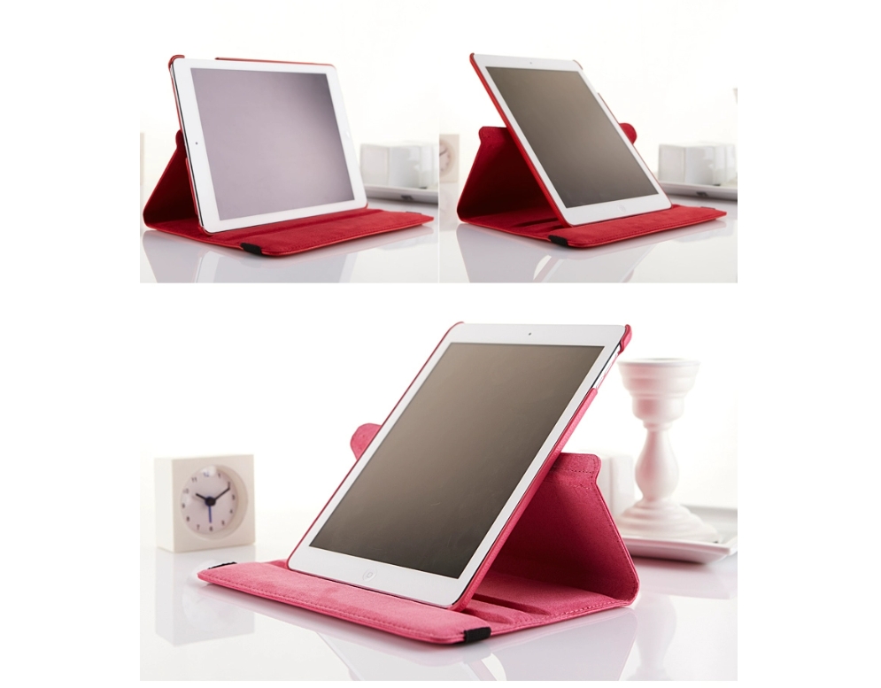 360 Degree Rotating PU Leather Stand Tablet Case Cover with Auto Sleep ...
