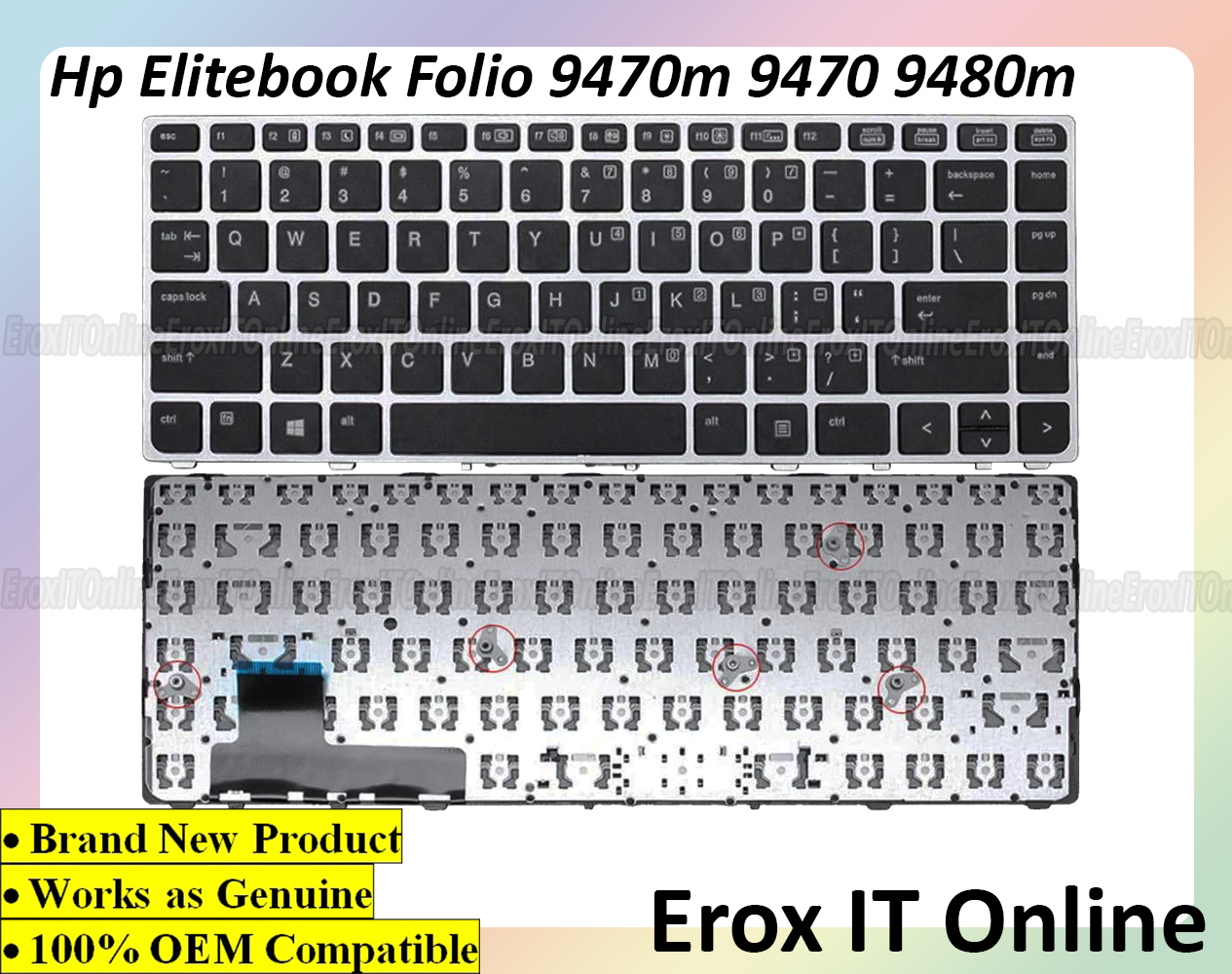 Hp Elitebook Folio 9470m 9470 9480 9480m Series 697685-001 Laptop ...