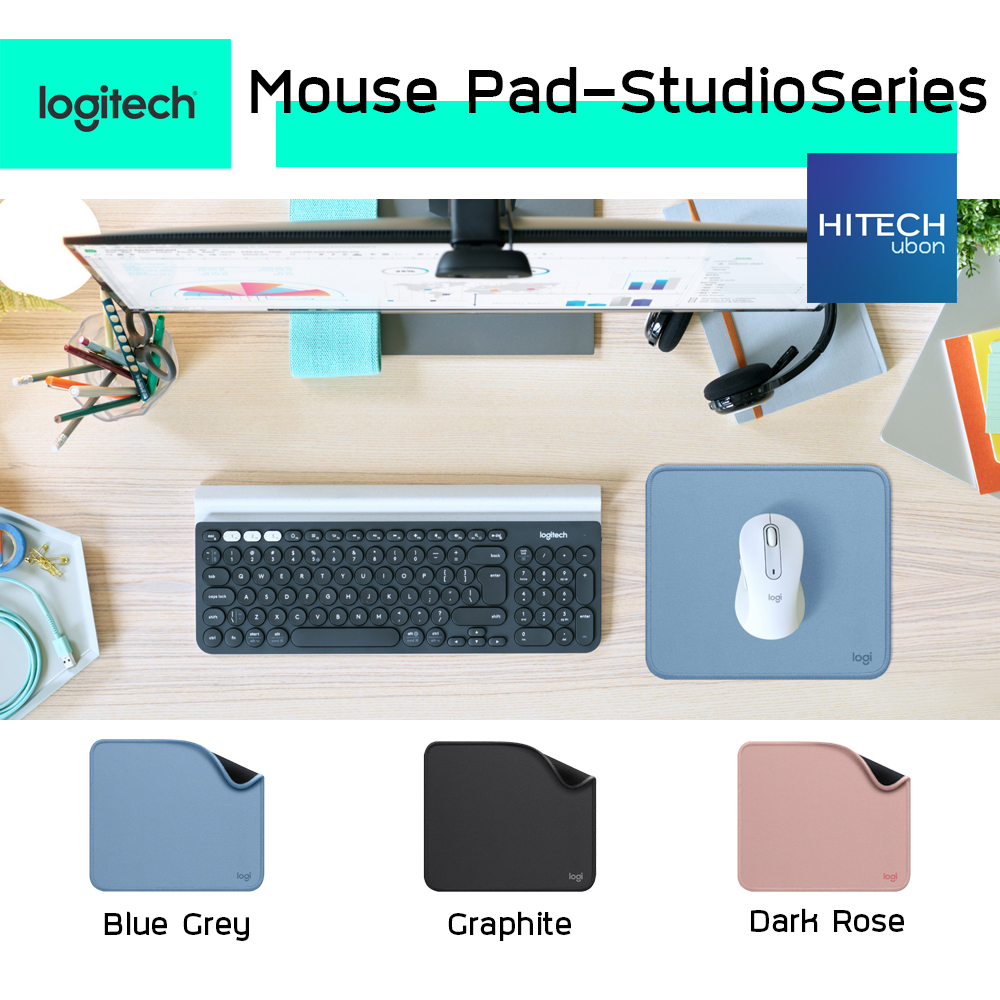 ประกัน 1 ปี Logitech Mouse Pad - Studio Series Mouse Pad แผ่นรองเมาส์ ...