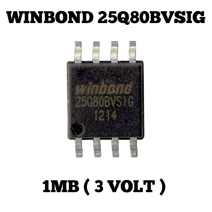 IC SPI Flash 1Mb Winbond 25Q80 25Q80BVSIG | Lazada Indonesia