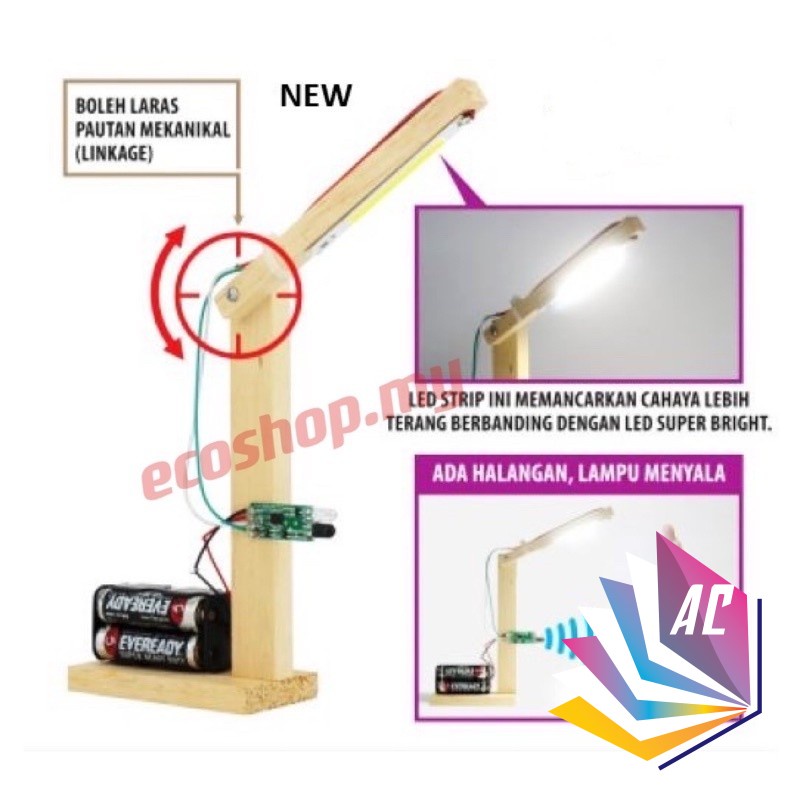 [RBT] Lampu Meja Automatik Bersensor Inframerah RBT T3 - Sekolah - Reka ...
