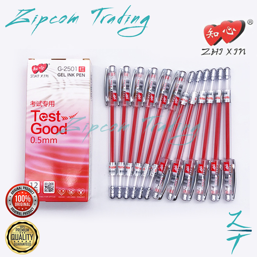 ZHI XIN (知心中性笔) TEST GOOD GEL INK PEN - 2501/0.5mm (12 PCS) | Lazada