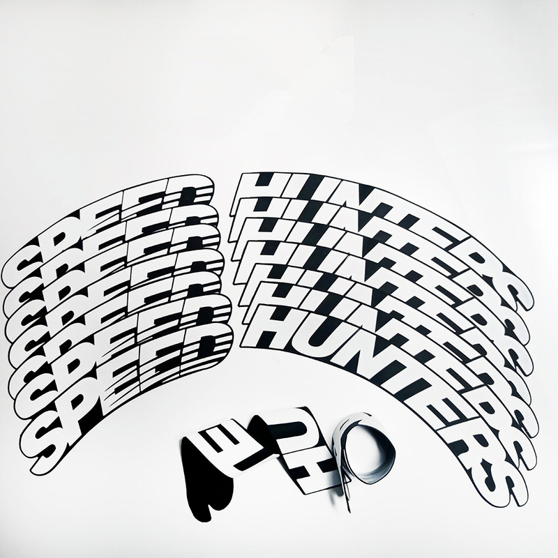 NEW 【Too much love!】3d Car Tires Rim Stickers Pvc Waterproof Letters ...