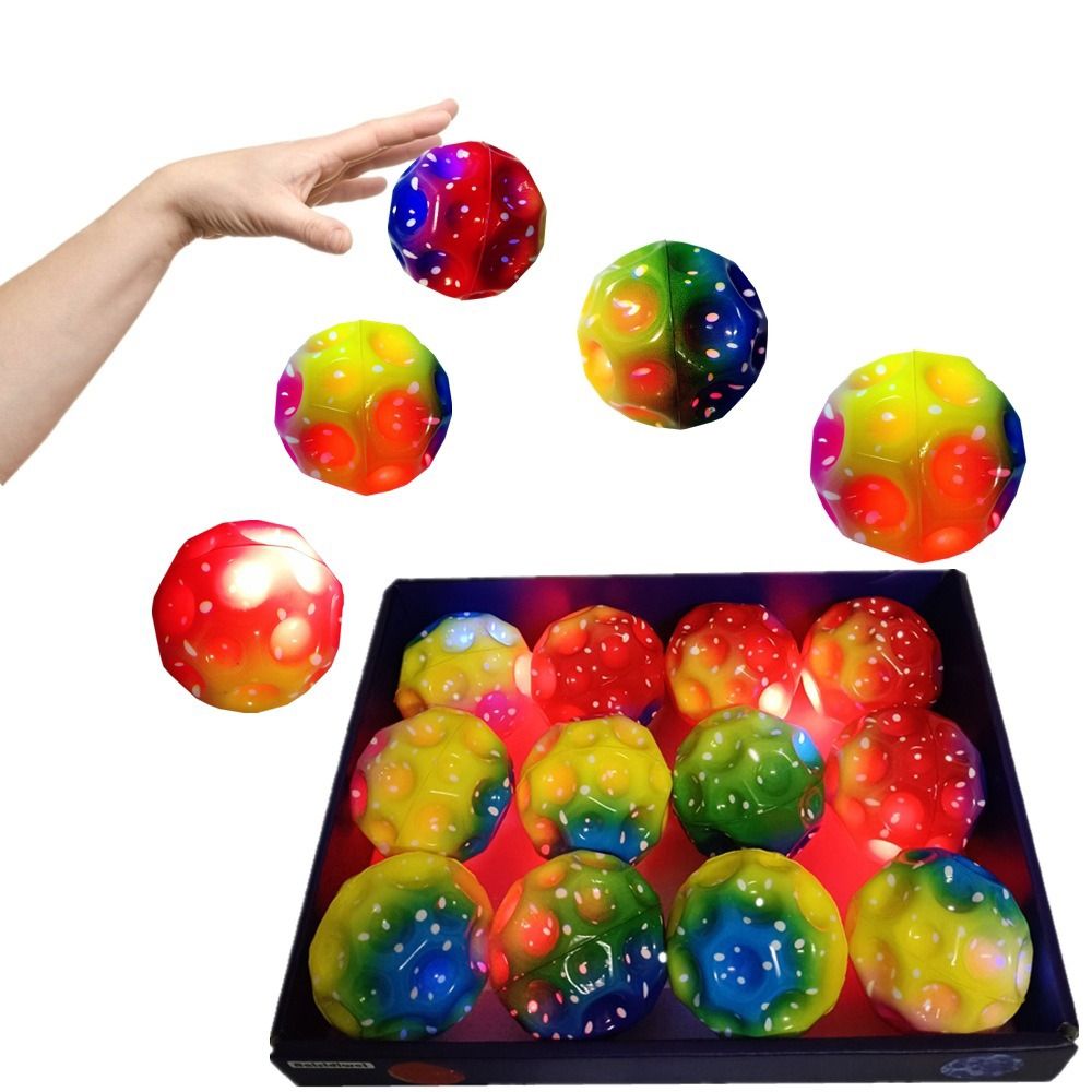 Leisure Jump Ball High Bouncing Ball Luminous Exercise Wrist Return ...