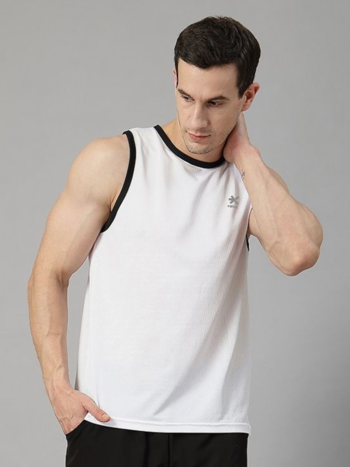 HRX By Hrithik Roshan Brand Logo Printed Regular Fit Quick Dry Workout ...
